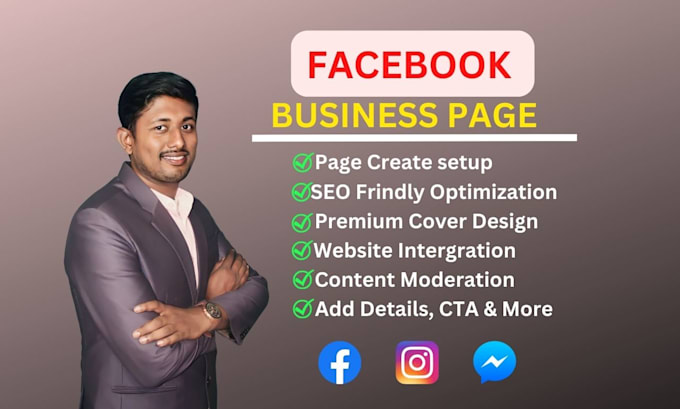 Create and optimize a professional facebook page for your business by ...
