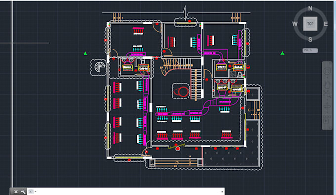 Hvac drafting for residential villas by Uzairrsadiq | Fiverr