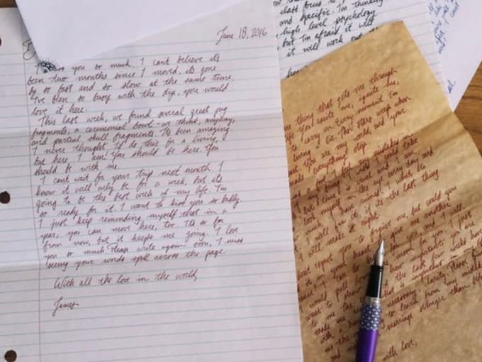 Handwrite a letter and post it for you by Fleaars | Fiverr