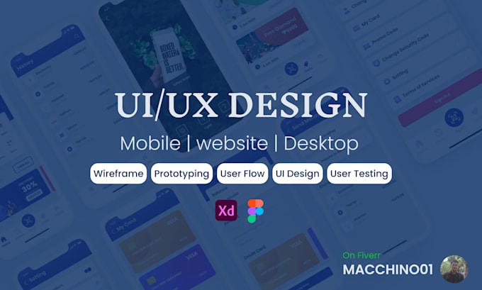 Design stunning mobile app ui ux design using figma by Macchino01 | Fiverr