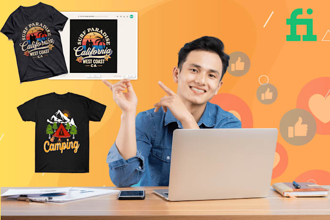 Graphic shirt design merch by amazon with descriptions and keywords by ...