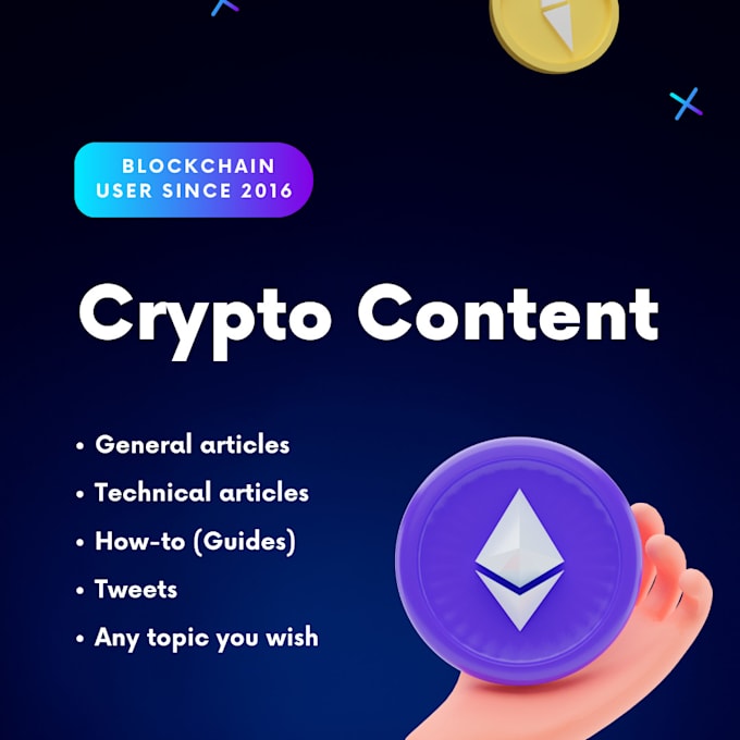 Write engaging crypto articles or posts for you by Chochosandev | Fiverr