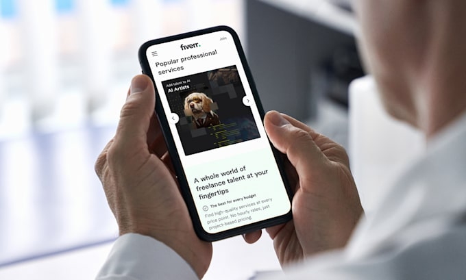 Create Mobile App Mockup By Photoshoptrend Fiverr