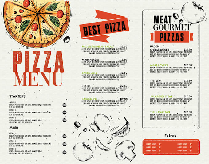 Design professional food menu and restaurant menu by Maimoona099 | Fiverr