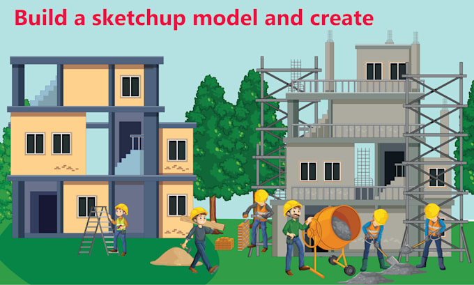 Do make building ketches model and your architectural render for ...