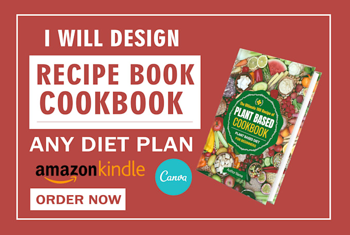 Design cookbook, recipe book, diet and meal plan by Kubra20 | Fiverr