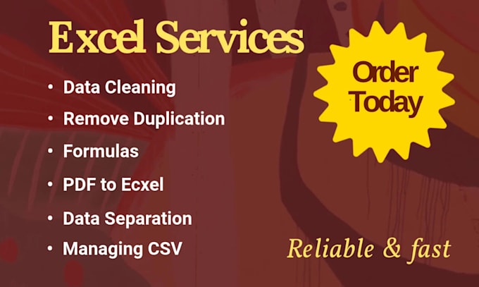 Do Excel Data Cleaning Formatting Merge And Much More By
