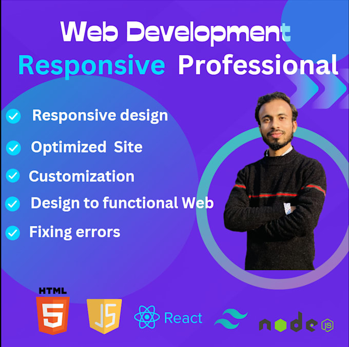 Do Frontend Development In React Js And Javascript Psd To Html Figma To Html By Khuraimshaikh