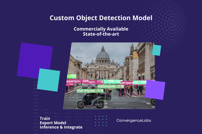 Develop custom object detection model, commercially available by ...