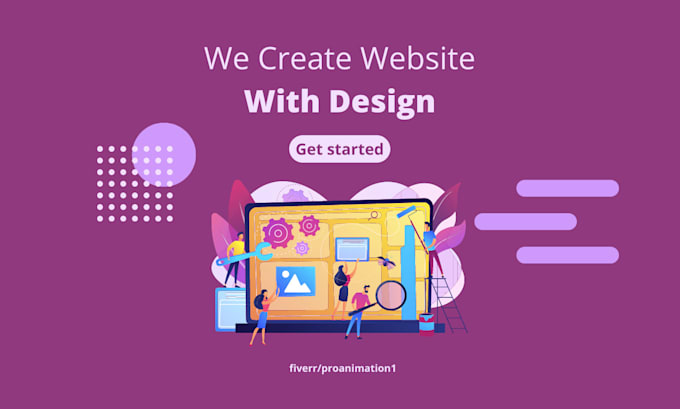 Design and create a website for you by Proanimation1 | Fiverr