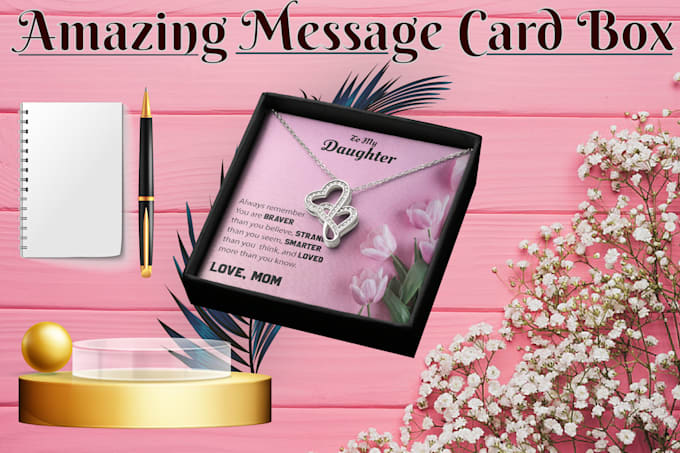 Do eye catching message card design for your shineon and gearbubble by ...