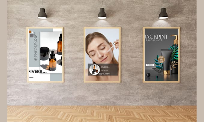 Unique product advertisement poster for you by Jackpint | Fiverr