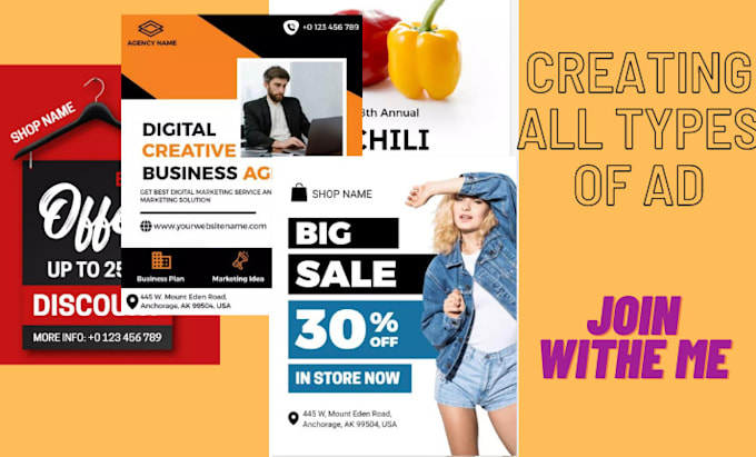 Design all types of ads by Slmatheesha2005 | Fiverr