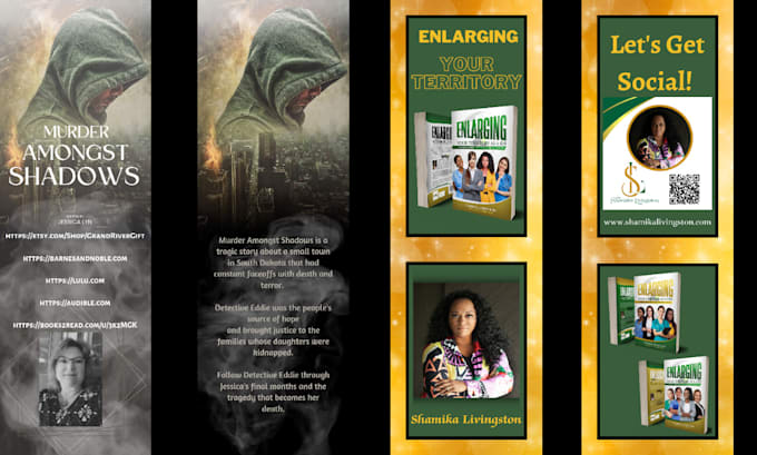 Design a beautiful bookmark to promote your book or service by Nikki ...