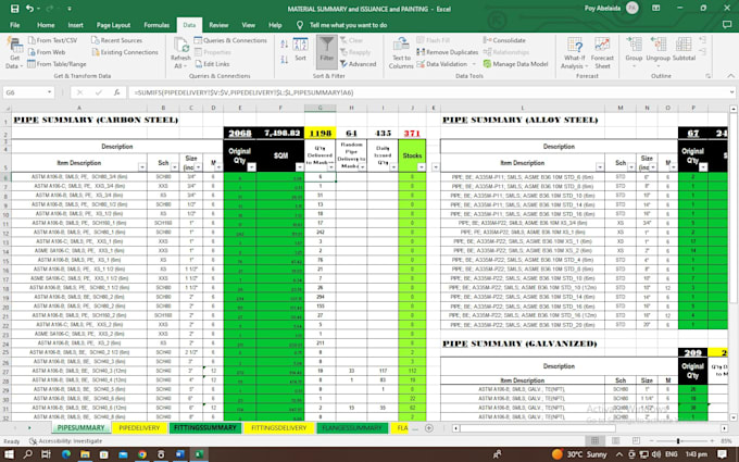 Do a perfect data entry using ms excel by Abelaida | Fiverr