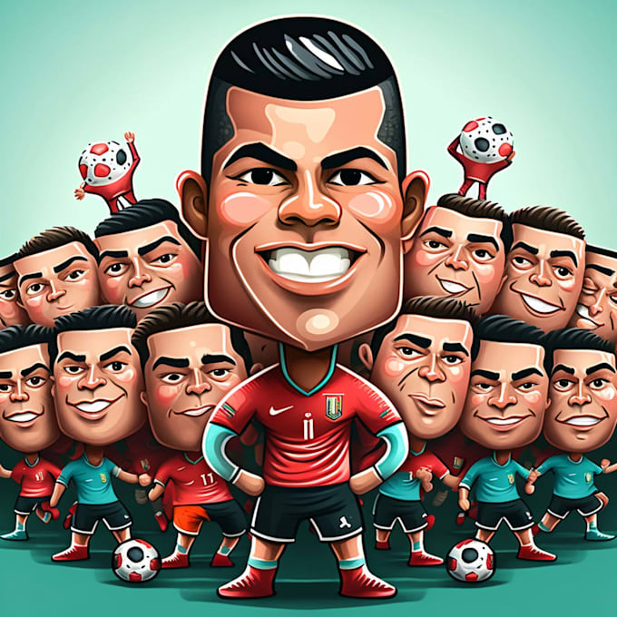 Make cartoon caricature or bobbleheads from your photo by Landsoftime ...