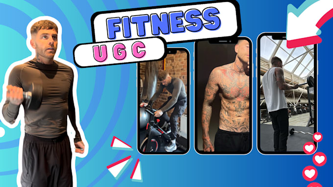 Make fitness ugc and ad creative for you, i am male creator by ...