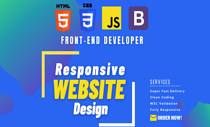 Be your frontend developer html, css, javascript, react by ...