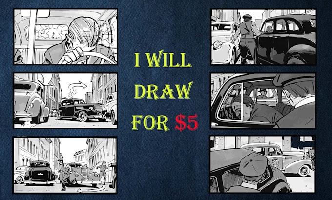 Draw professional storyboard illustrations by Sldhdesign | Fiverr