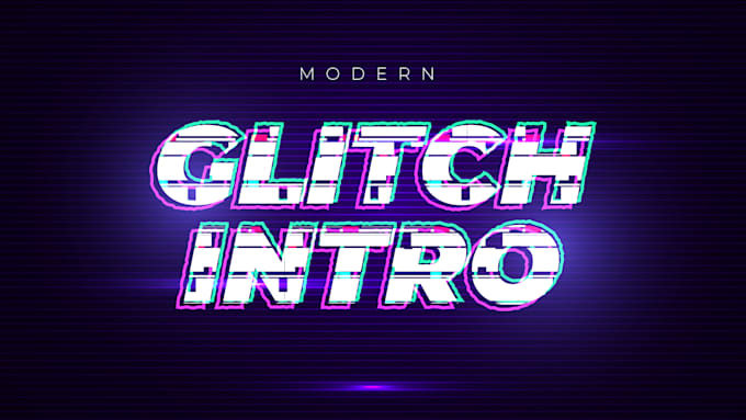 Create glitch logo reveal animation by Kinetic_motion | Fiverr