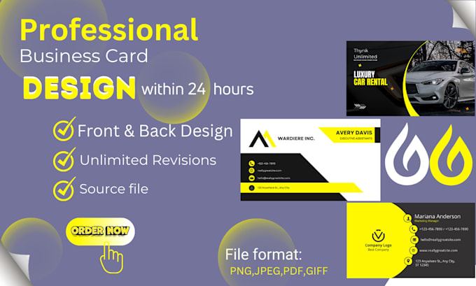 Design a professional business card for you within 24 hours by ...