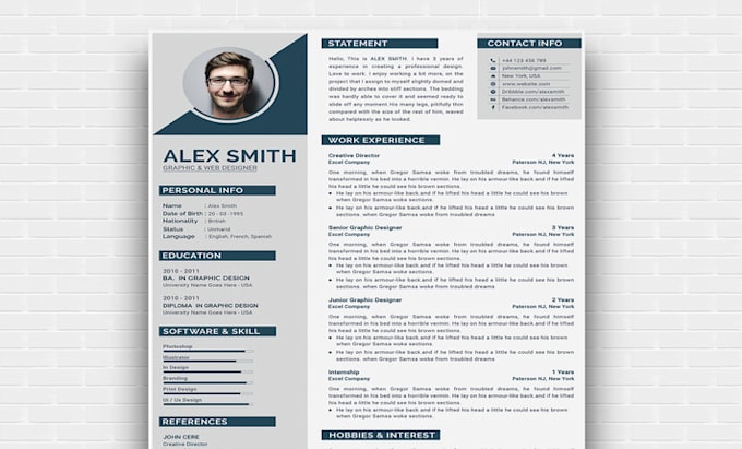 Make a professionalism cv by Rihabalqidra | Fiverr