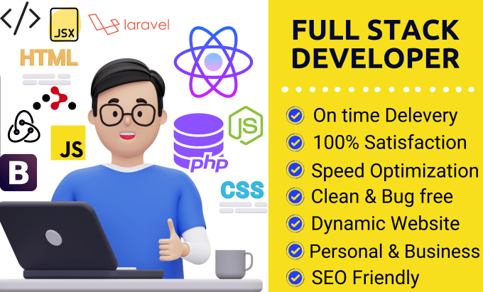 Responsive Full Stack Web Developer Using Reactjs Phpmysql By Webdevelop38 Fiverr
