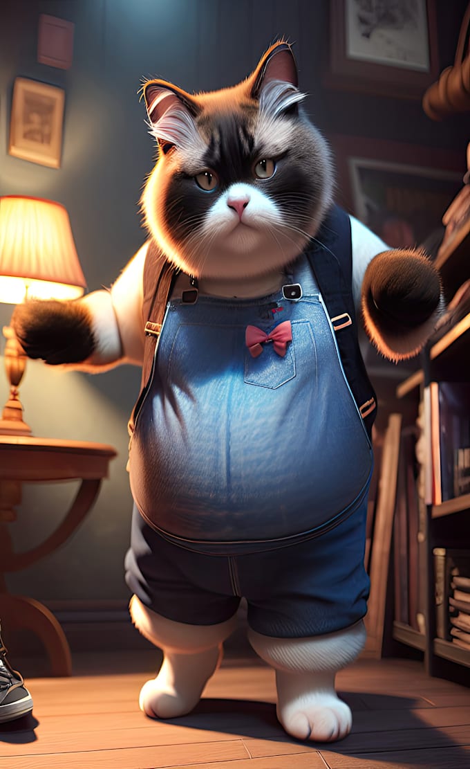 Design a superior cat illustration at a low cost of 1 usd by ...