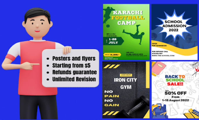 Design posters and flyers by Nad_agency | Fiverr