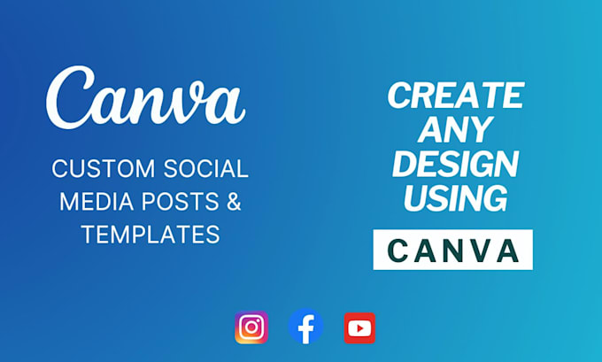Create any design using canva by Morsalina3351 | Fiverr