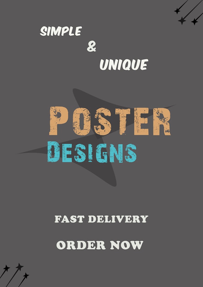 Design modern and simple poster designs by Zunairazulfi612 | Fiverr