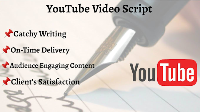 Create professional youtube scripts for you channel by Workingboys | Fiverr