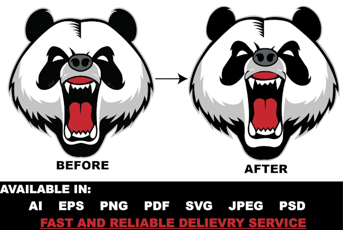 Provide premium vector tracing service by Mfaizan619 | Fiverr