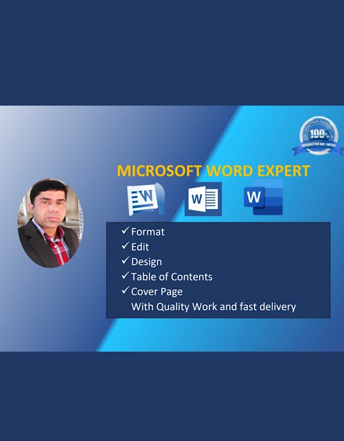 Edit, format, and design microsoft word document for you by Athar_f ...