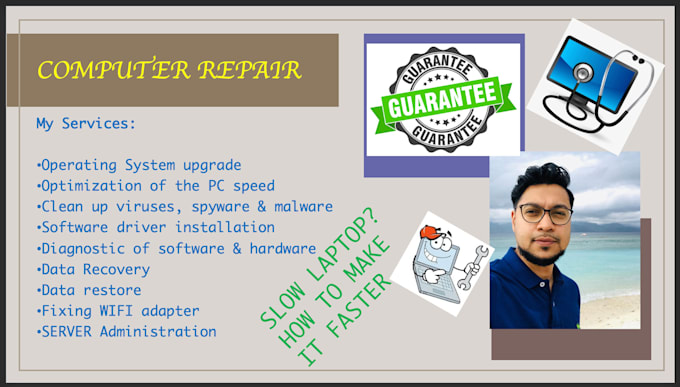 Repair windows 11, mac pc, computer, server remotely by Asifaiub91 | Fiverr