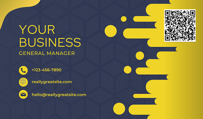 Make smart business card and calling card including qr code by ...