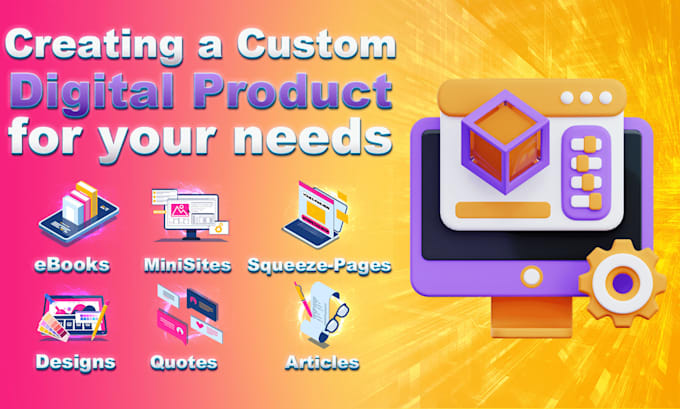 Custom digital product with legit stamped resell rights create content ...