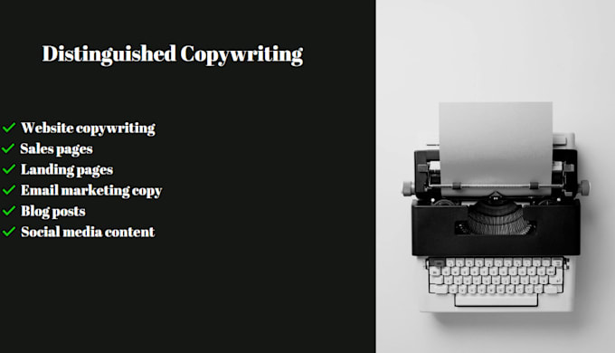 Write you distinguished copy that stands out by Broinea | Fiverr