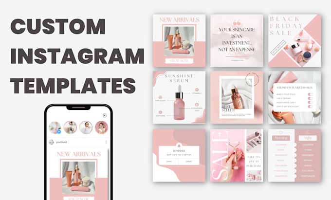 Design custom instagram templates by Evamayo | Fiverr