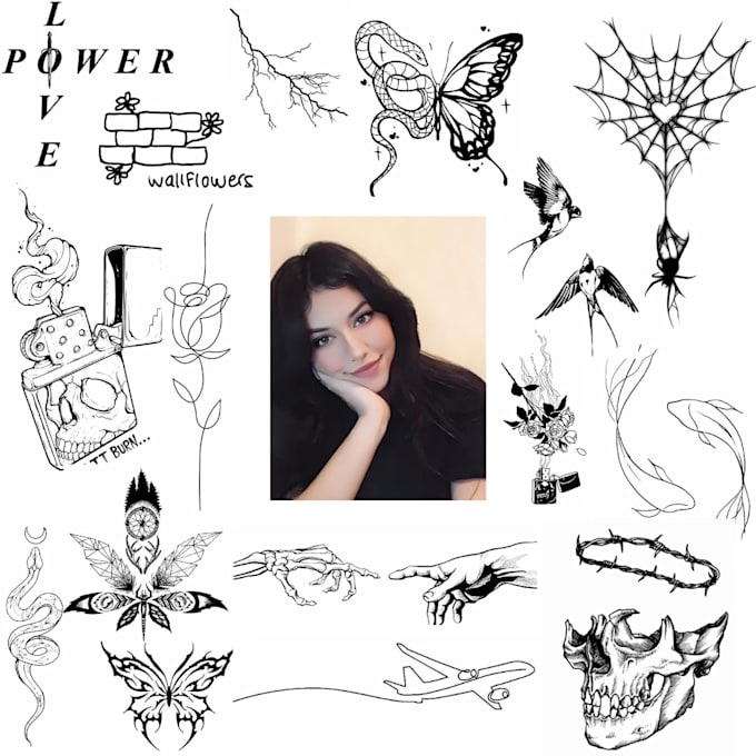 Draw unique tattoo design according to your request by Chaymafl | Fiverr