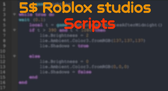 5 dollar roblox studios scripts by Trentkuczynski | Fiverr