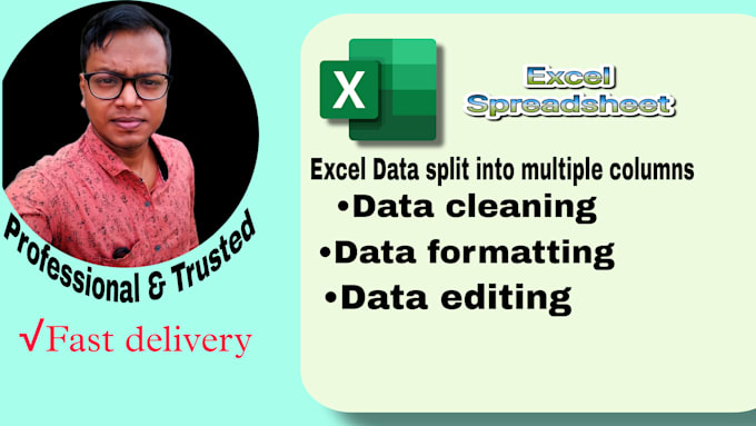 Split data from single excel to multiple columns by Samirbehera47 | Fiverr