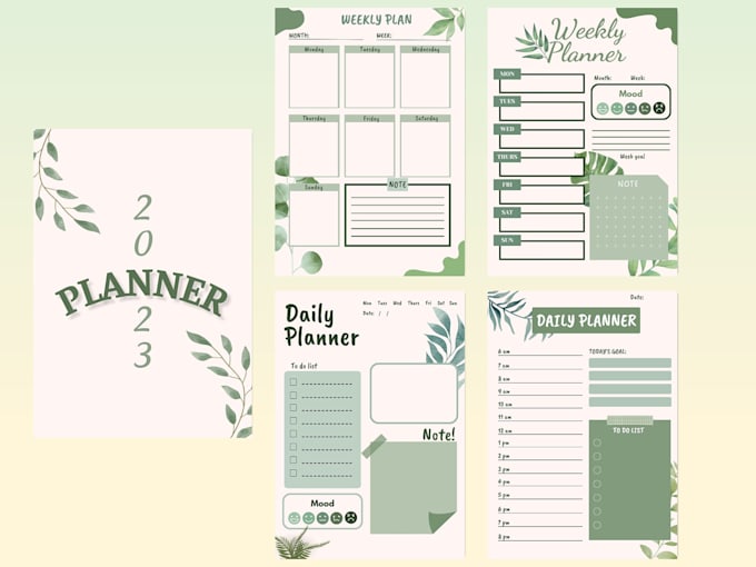Custom a planner, calender, journal, calendar by Nnkhvy | Fiverr