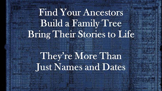 Find your ancestors and help you build a family tree by Alexekwall | Fiverr