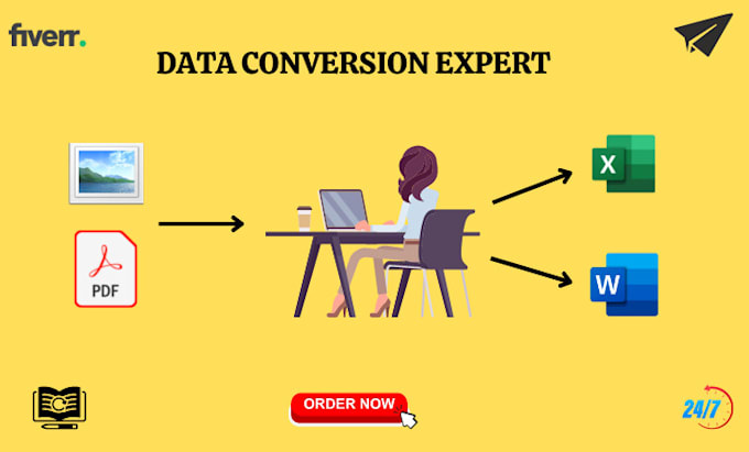 Convert pdf to excel or csv files by Madihatabass637 | Fiverr