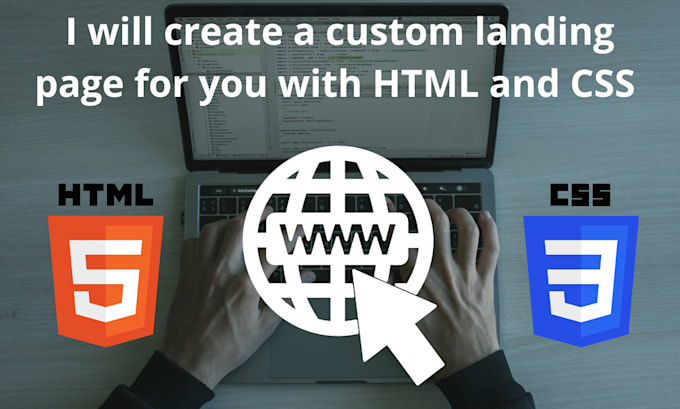Create a custom landing page for you with html and css by Angelmz_88 ...
