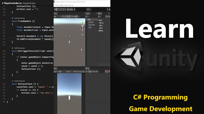 Teach you how to make games using unity game engine by Bryce_the_coder | Fiverr