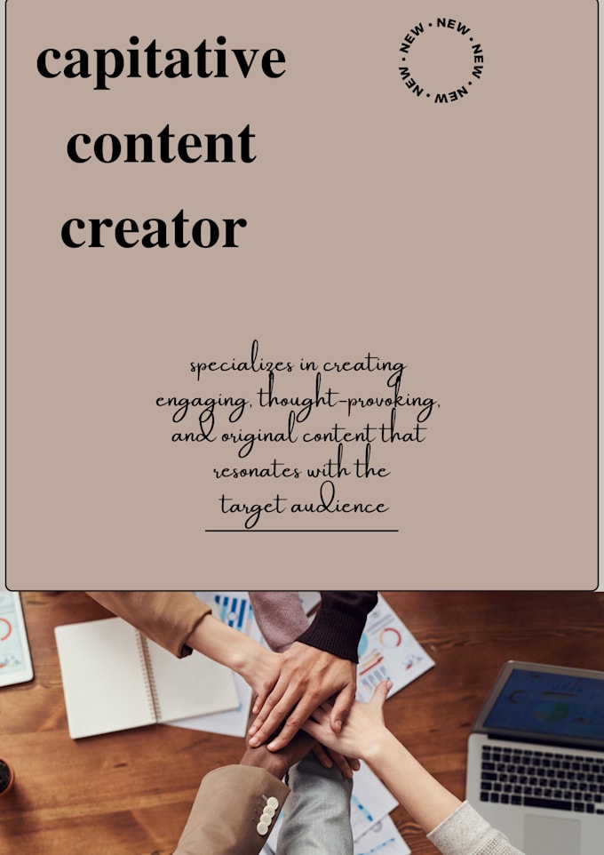 Captivating content creator crafting words by Bmaqsood12 | Fiverr