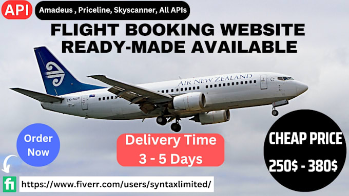 Build flight booking api integration, ready made available by ...