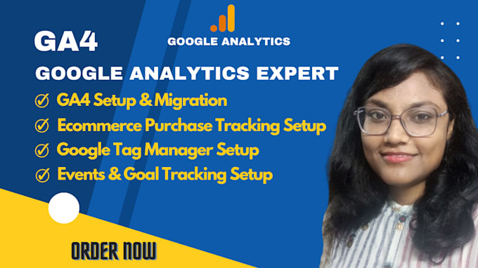 Do ga4 google analytics 4 ecommerce tracking via gtm by Zeelsp | Fiverr